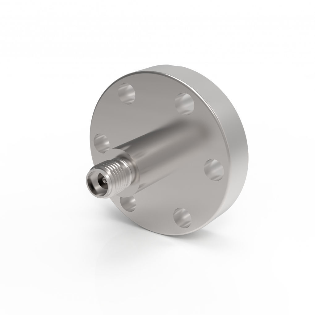 Flange feedthrough - CF16-SMA-GS-SE-CE-SS - VACOM