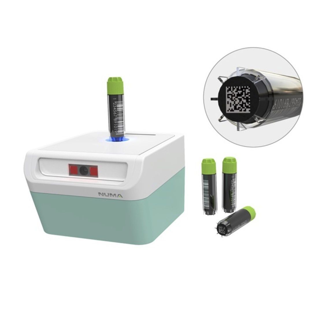 Test tube code reader - DT-90F - Numa Electronics - 2D / data-matrix / 1D