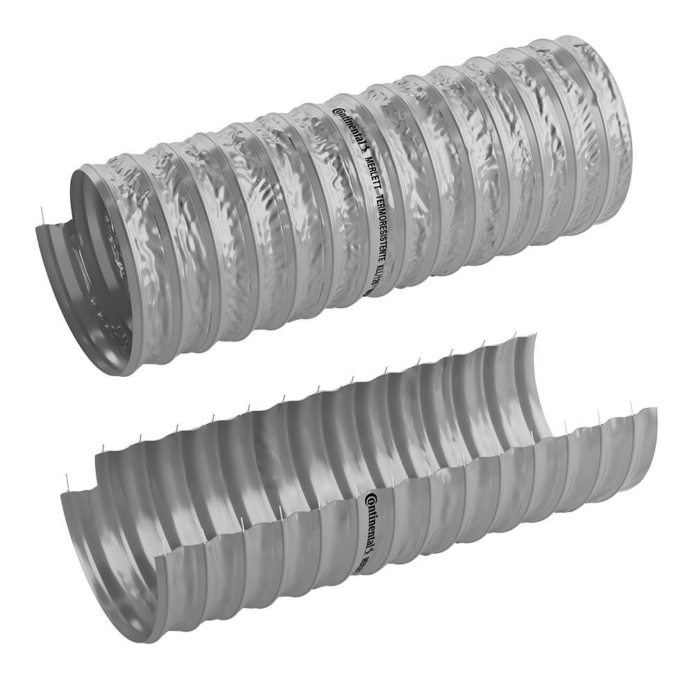 Hot air hose - 913068 - MERLETT - galvanised steel / PVC / polyester