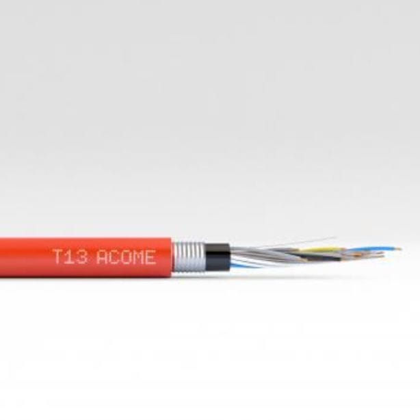 Twisted pair electrical cable - T13 - Acome - spiral / copper / steel