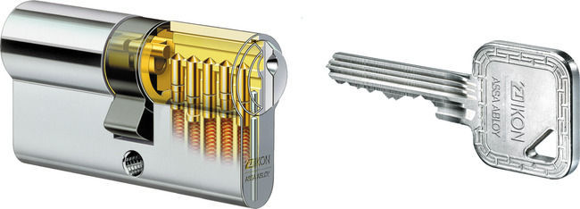 Key lock - AEP10 - effeff - for door / steel / safety