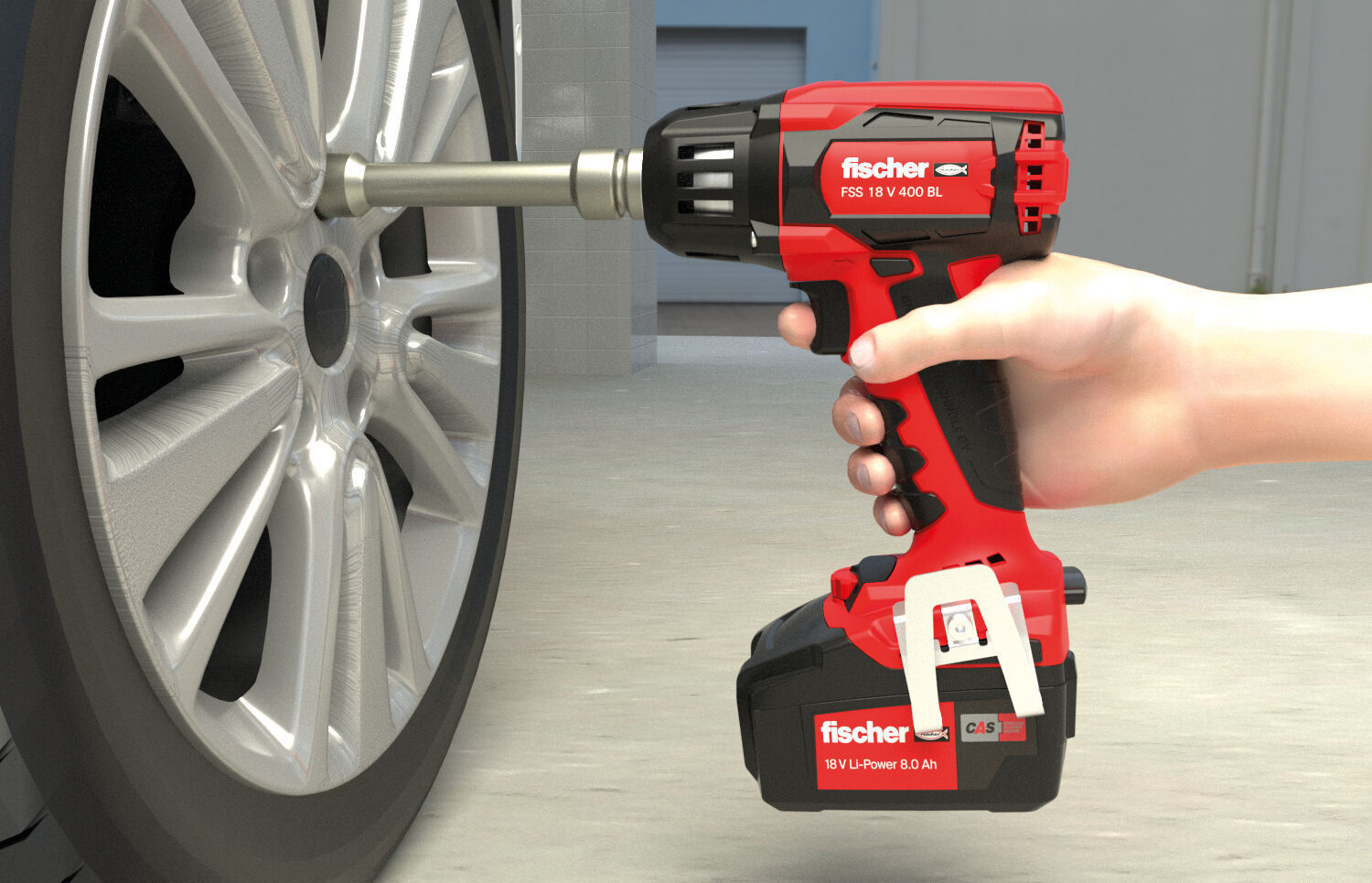 Cordless impact wrench - FSS 18V 600 - Fisher - pistol