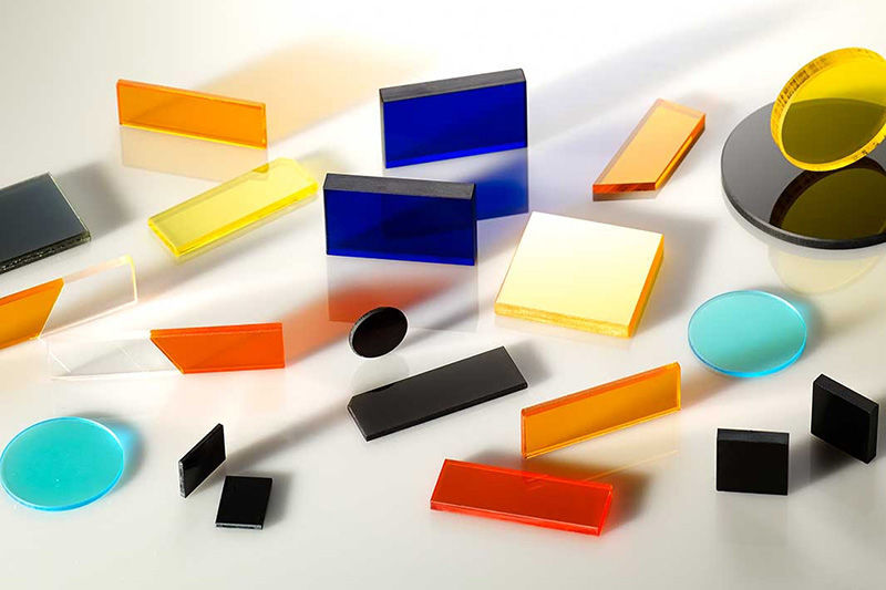 Colored optical filter - United Photonics Technology - absorption / glass