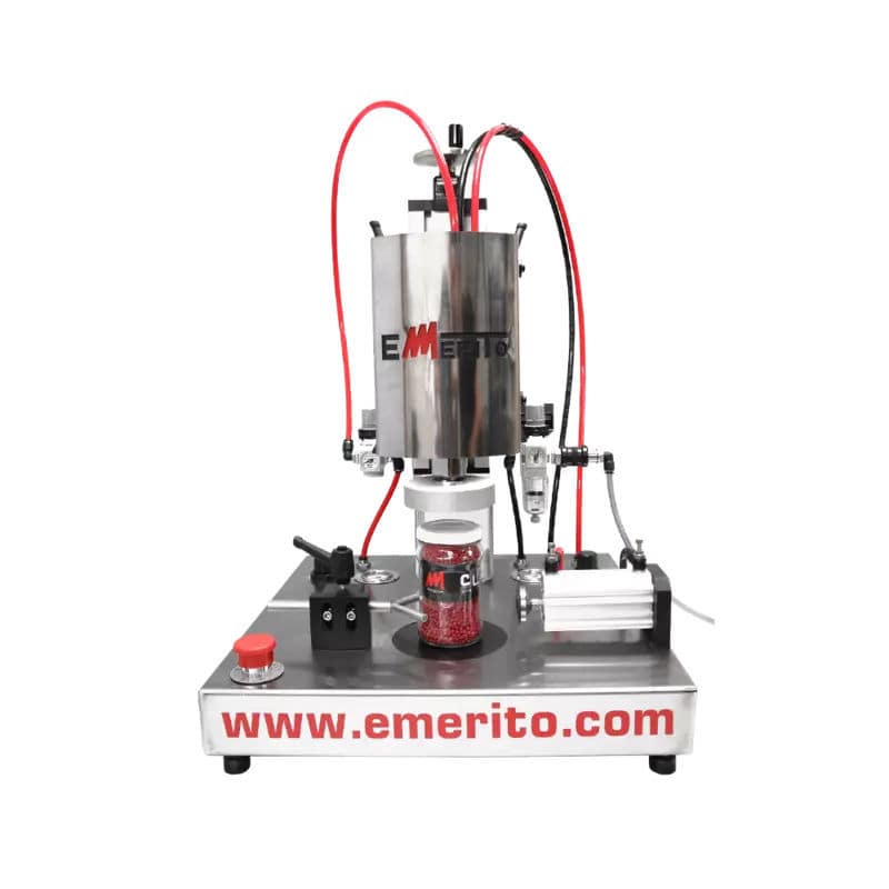 Semi-automatic capping machine - Emerito S1 - Emerito S.L. - pneumatic ...