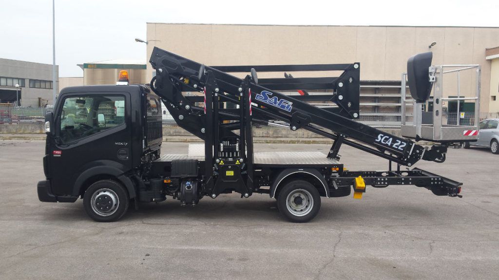 Tractor-mounted aerial work platform - SCA 22 HE - Safi Group srl - truck-mounted / electro ...