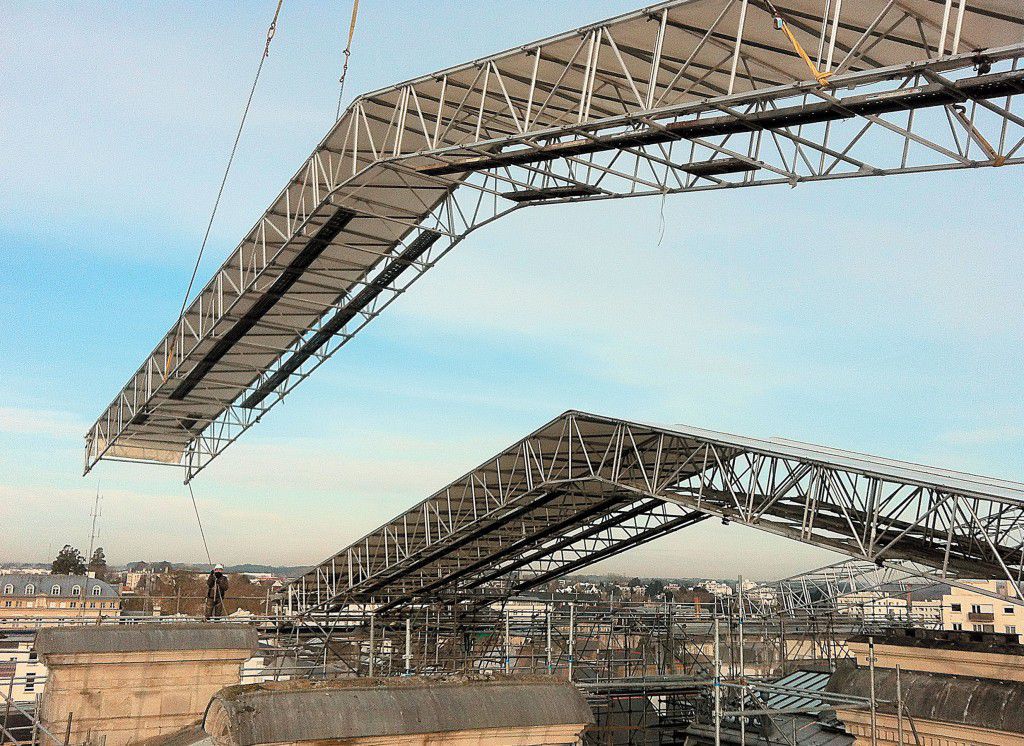 Temporary roofing structure - Entrepose Echafaudages