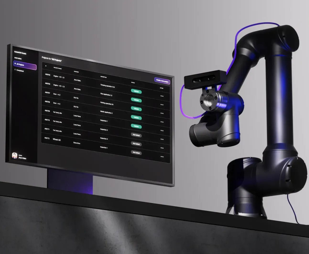 Visual guidance vision system - GuideNOW - Inbolt SAS - for robots / industrial / 3D