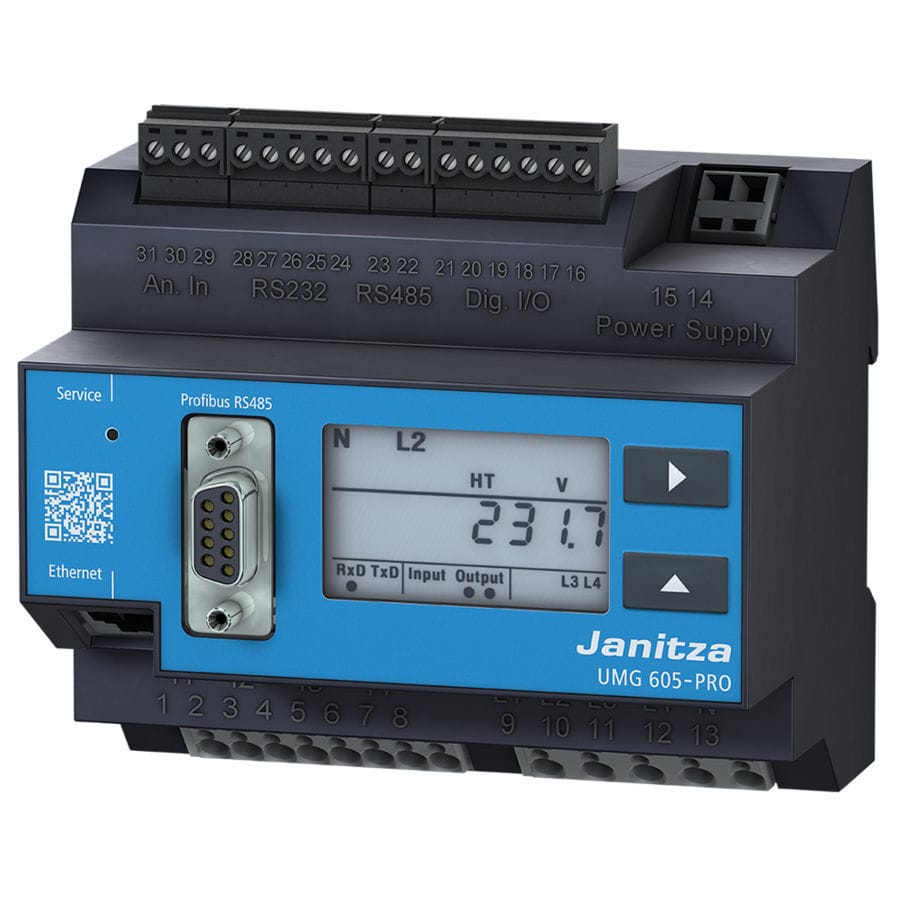 Power quality monitoring device - UMG 605-PRO - Janitza electronics ...