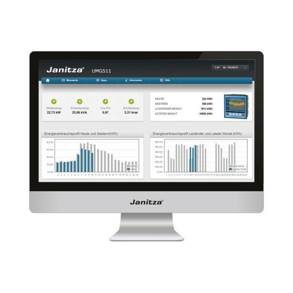 Management software - Janitza electronics GmbH - analysis / monitoring / quality