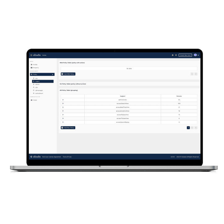 Management software - Ubudu SAS - dashboard / access control / RTLS