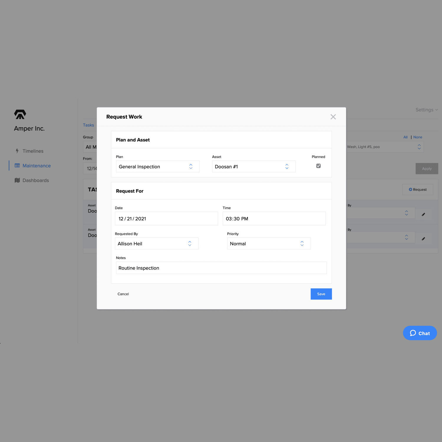 Scheduling software - Amper Technologies, Inc. - maintenance management ...