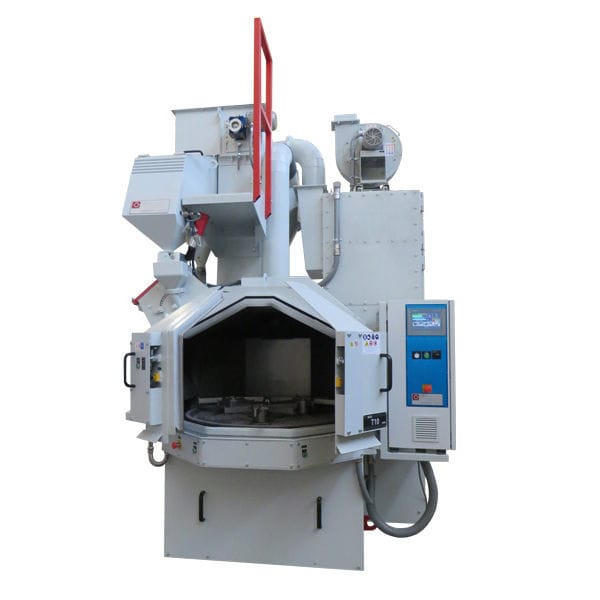 Rotating table shot blasting machine - T series - C.M. SURFACE ...