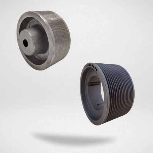 Ribbed belt pulley - PPV series - CMW - groove / with bore / removable hub