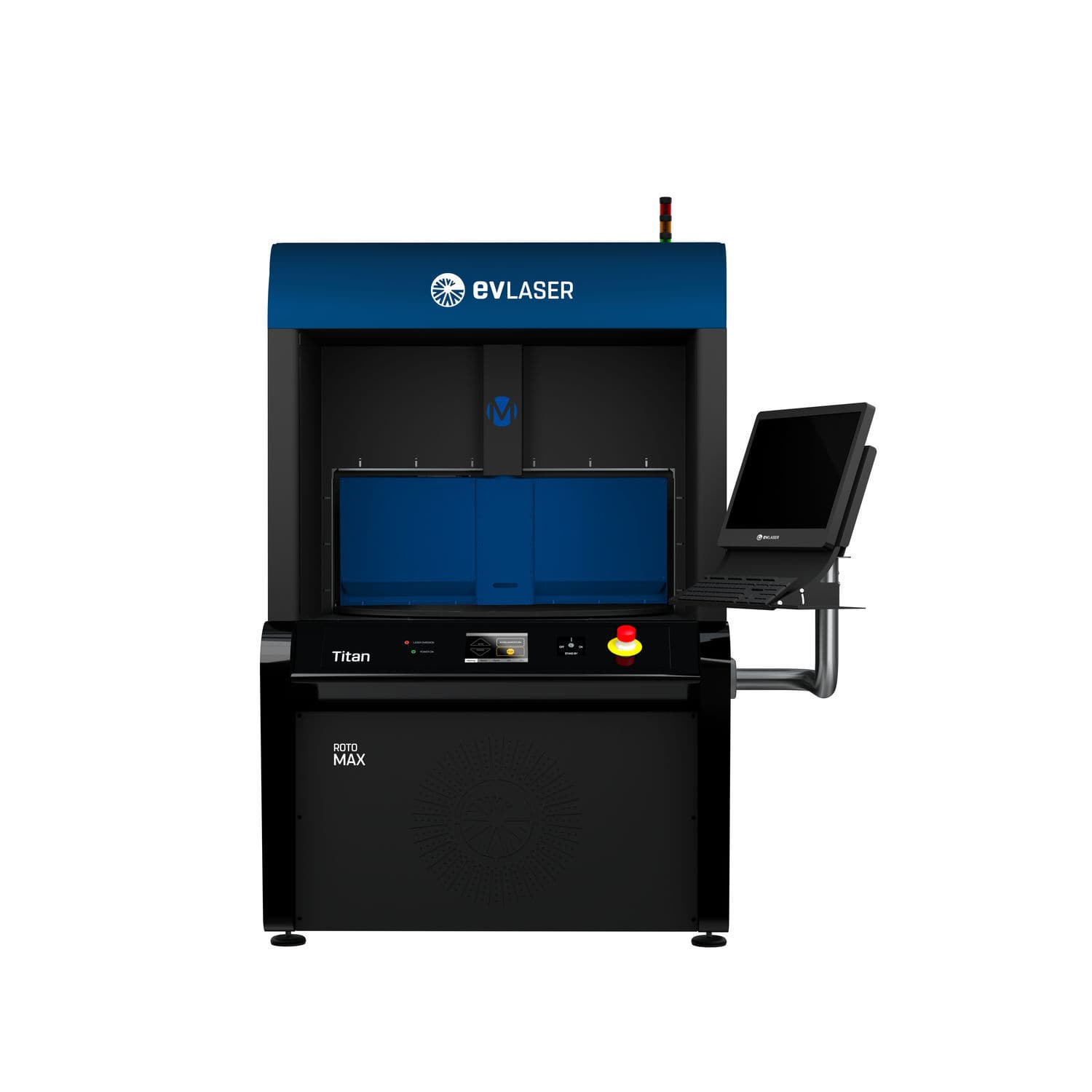 Fiber laser marking and engraving machine - TITAN ROTOMAX - Evlaser srl ...