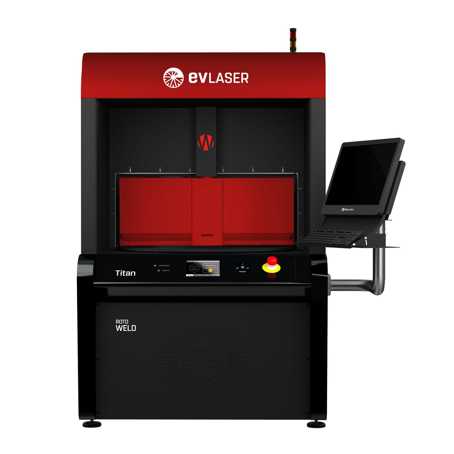 Fiber laser welding machine - TITAN ROTOWELD - Evlaser srl - Nd:YAG ...