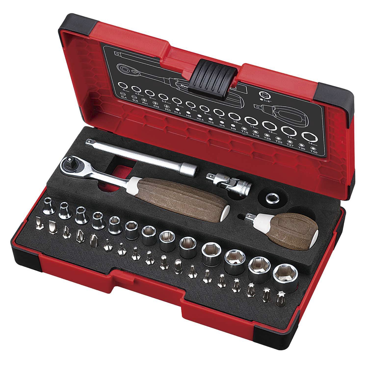 Socket wrench set - HRW2001M-W - VESSEL TOOLS USA INC