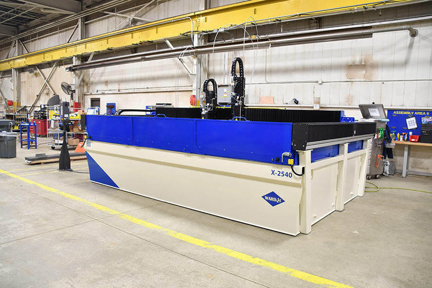 Abrasive water-jet cutting system - X-2540 - WARDJet Waterjets - for ...