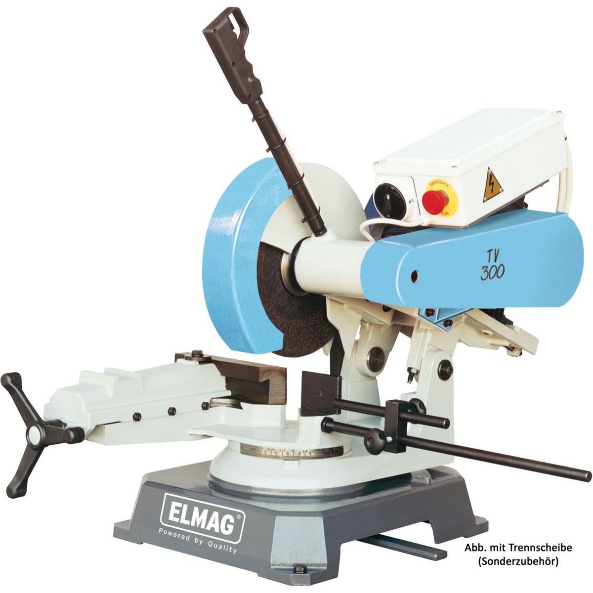 Rotary blade cutting machine - TV 300 - Elmag - for metal / bar / disc