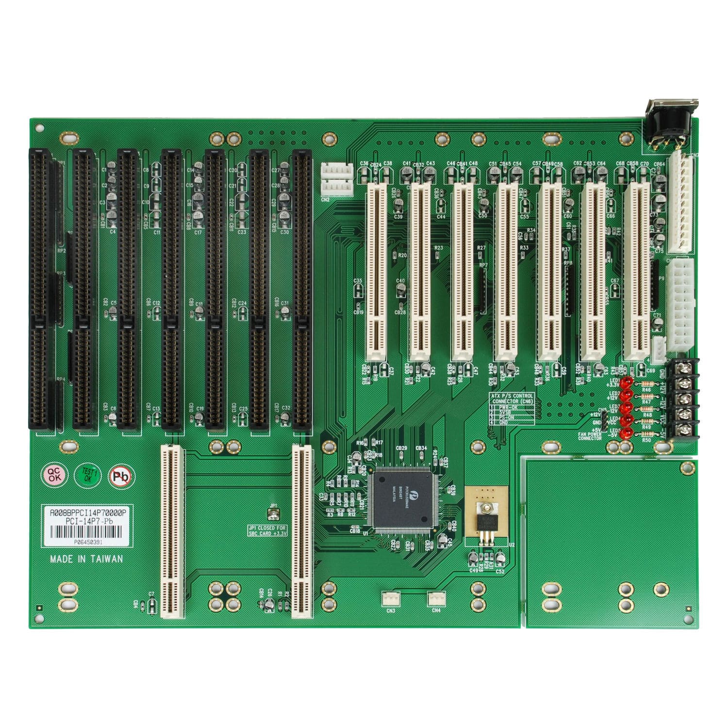 PICMG backplane - PCI-14P7 - Adek Technical Sales - ISA / PCI / 14-slot