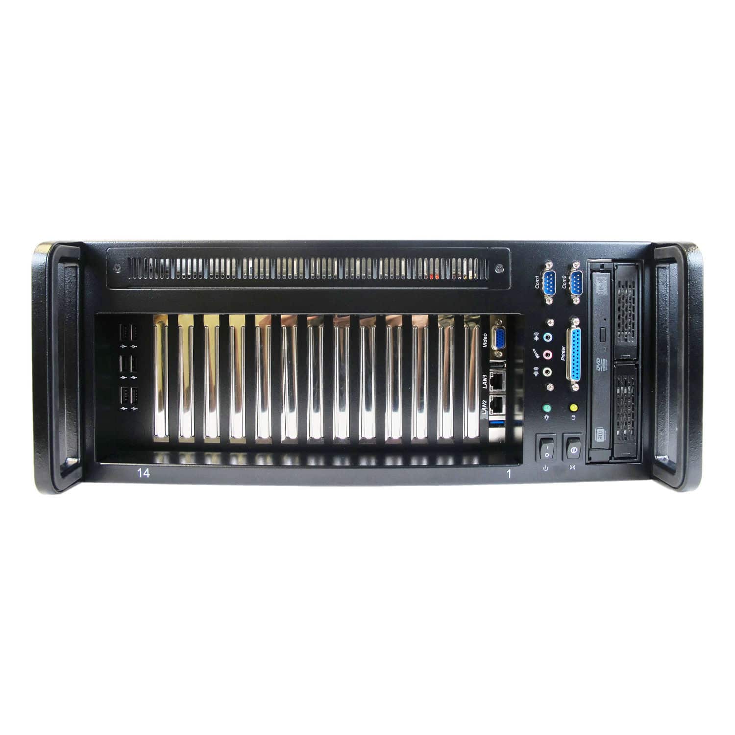 Rack-mount PC chassis - AD-581 - Adek Technical Sales - 4U / 14-slot ...