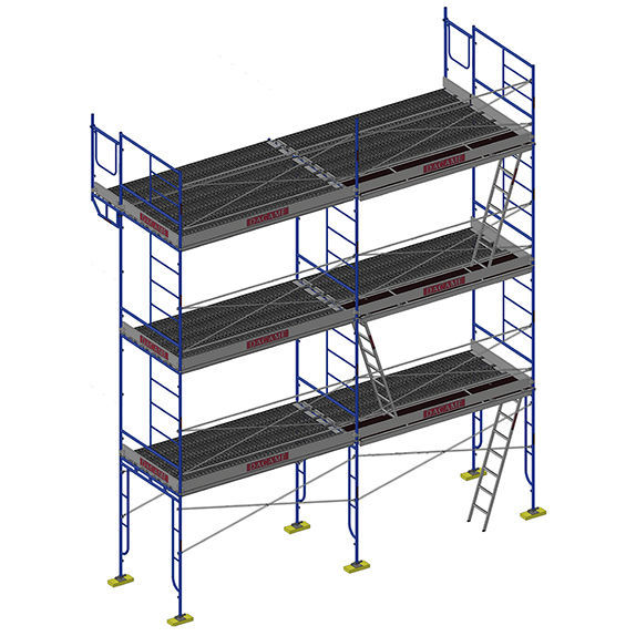 Fixed scaffolding - SECUS - DACAME, S.L. - facade / modular
