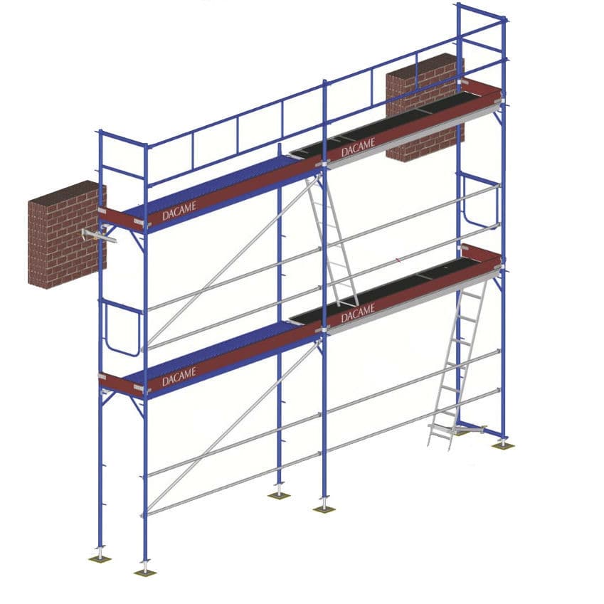Fixed scaffolding - FREE 48 - DACAME, S.L. - facade / modular