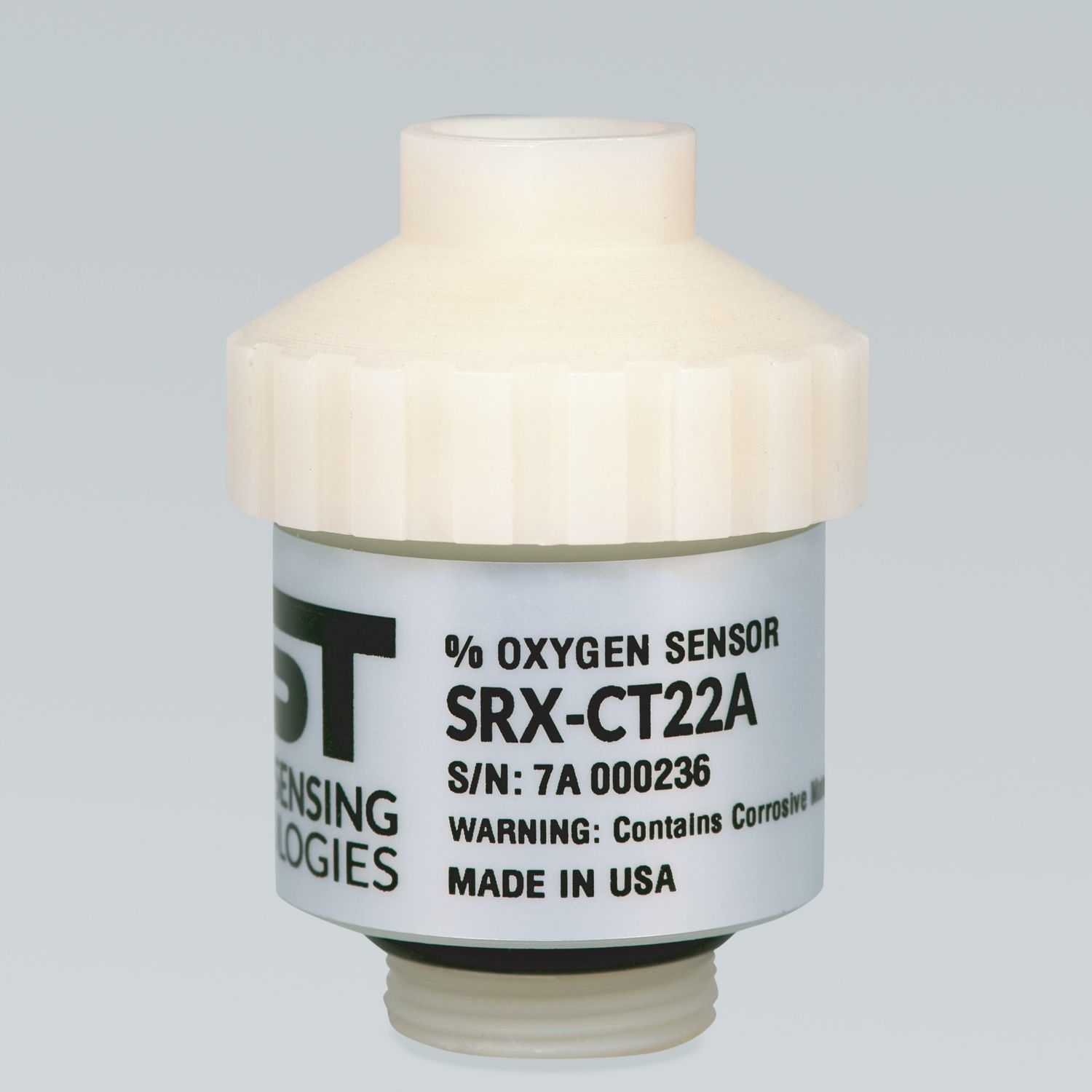 Electrochemical oxygen sensor - SRX-CT22A - AST - Applied Sensing Technologies - percent level ...