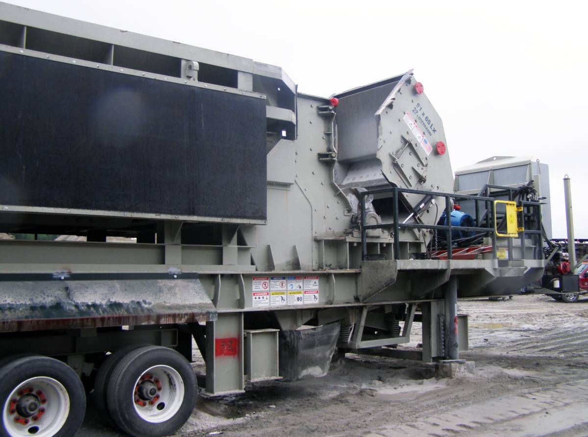 Impact crushing plant - 5165LP - LIPPMANN - mobile / primary