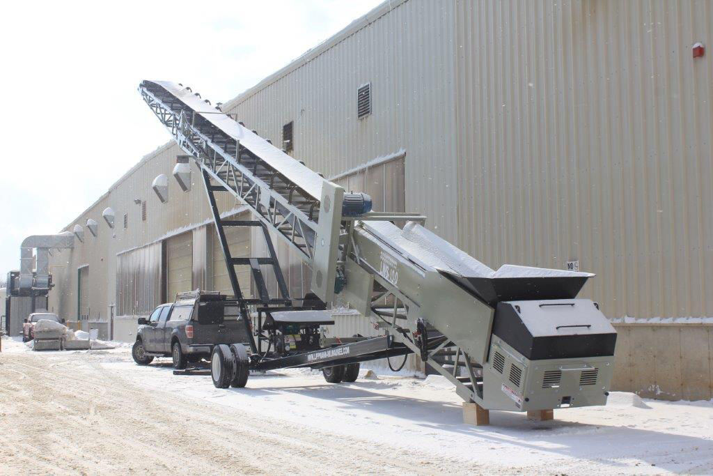 Conveyor stacker - LWS100 - LIPPMANN - inline / fully-automatic