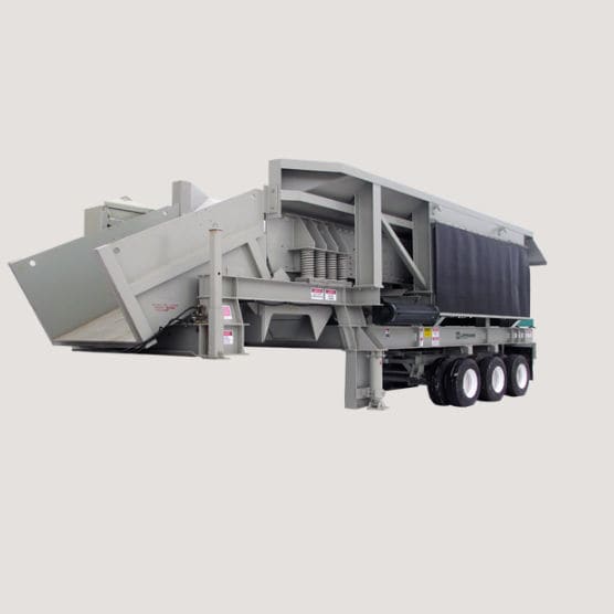 Mobile screening machine - RIP RAP - LIPPMANN - for bulk materials
