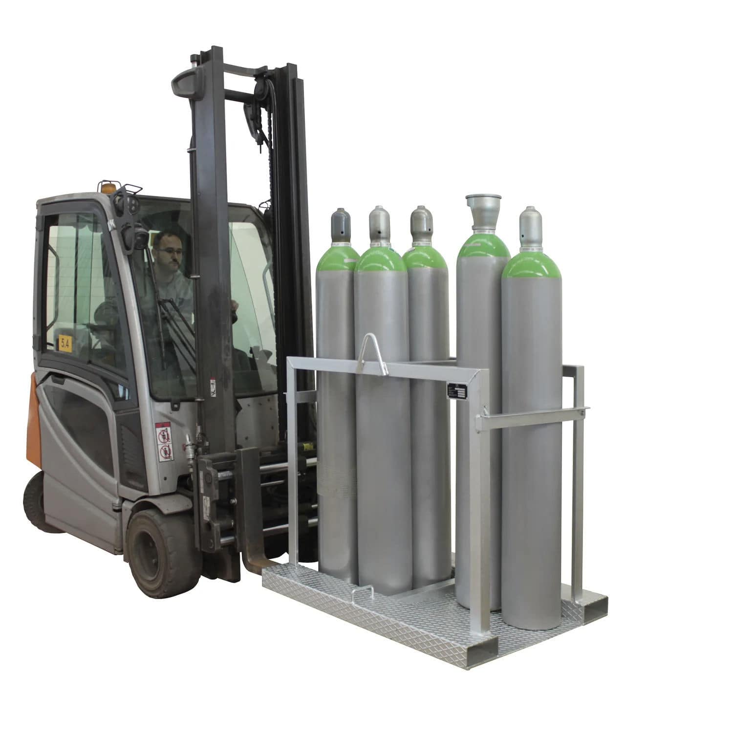 Gas bottle pallet - PBO08Z - Justrite Italia SRL - steel / transport ...