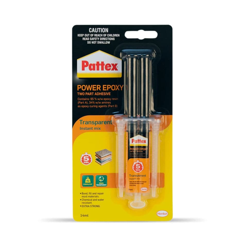 Epoxy adhesive - PATTEX - glass / single-component / instant