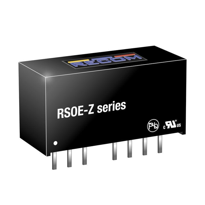 SIP-8 DC/DC converter - RSOE series - RECOM Power - 4:1 input voltage ...