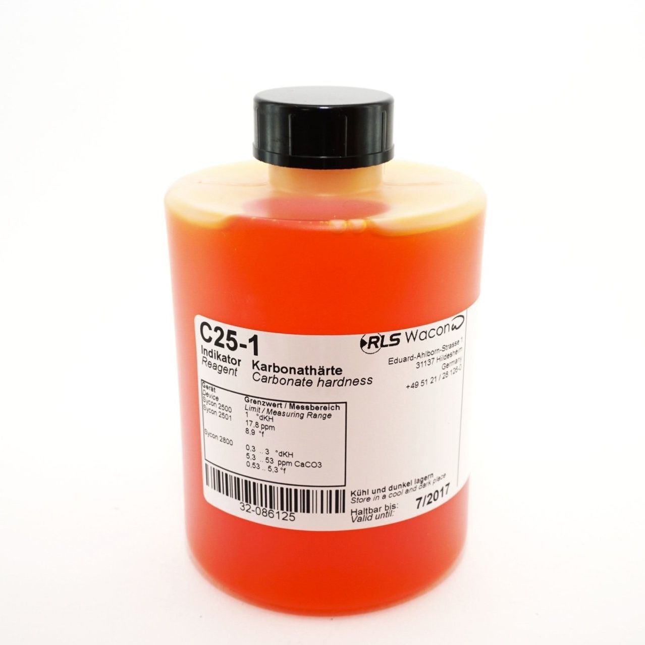 Carbonate hardness reagent - C25 series - RLS Wacon analytics GmbH