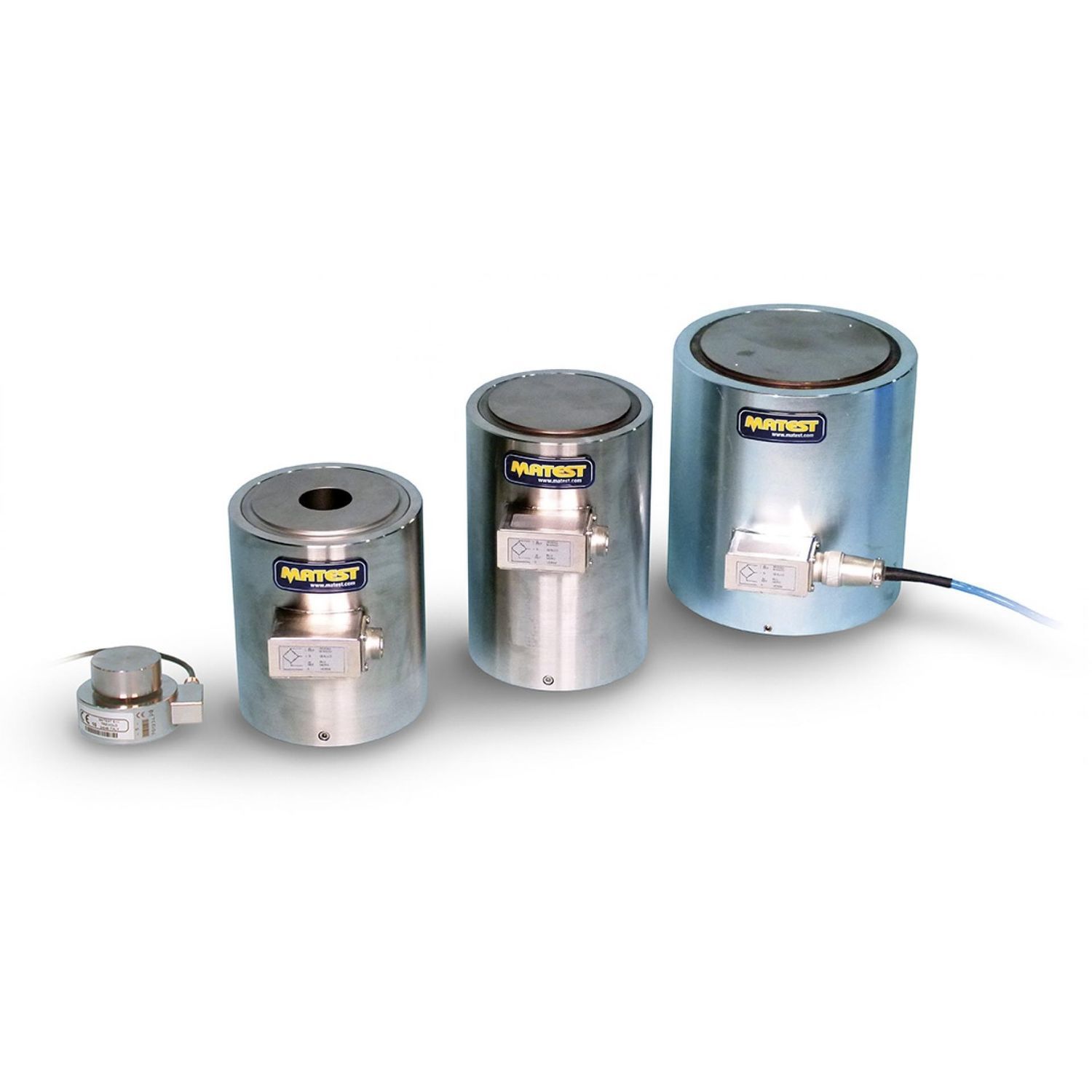 Compression load cell - C140 series - Matest SpA - button type ...