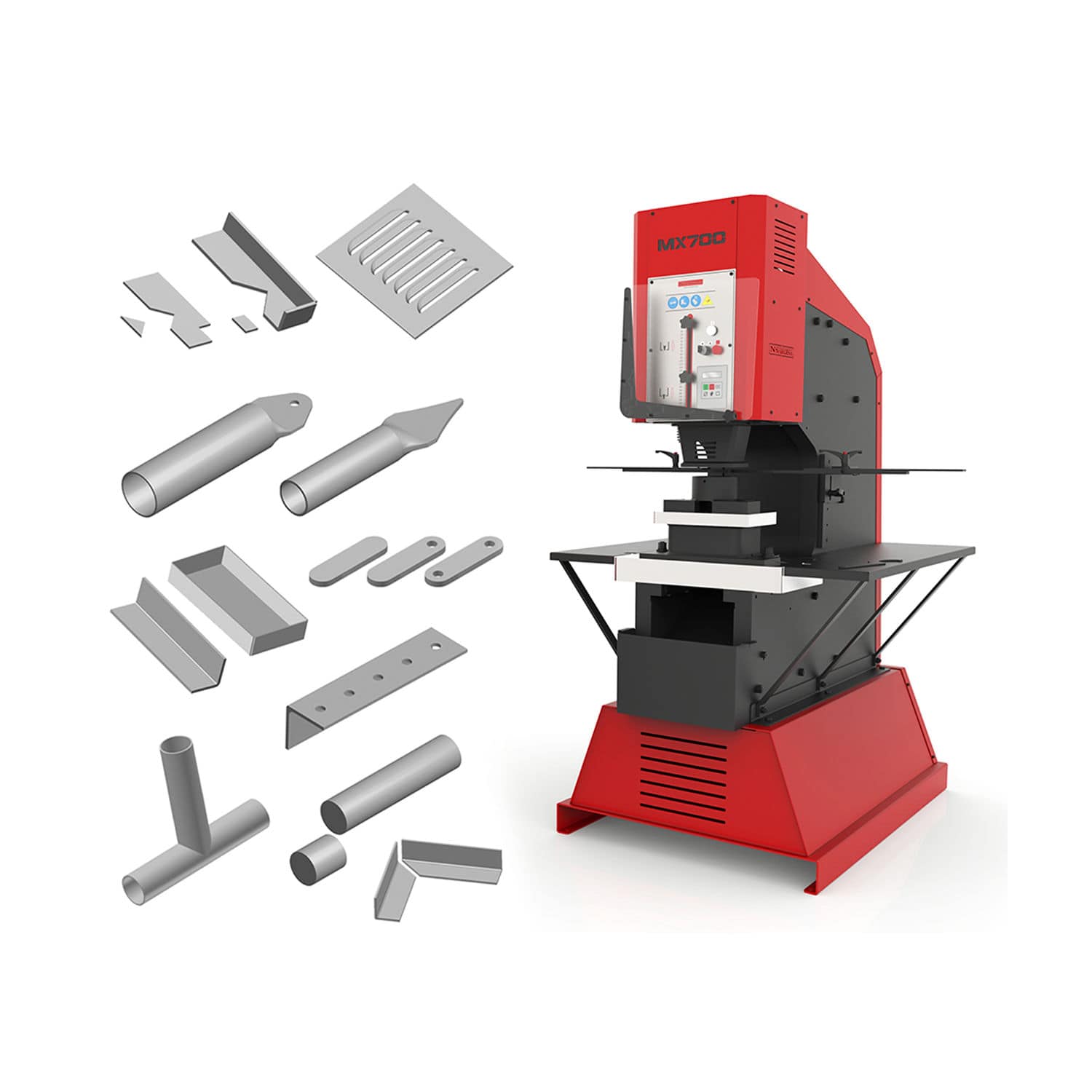 Semi-automatic punching machine - MX700 - Prada Nargesa SL - hydraulic ...