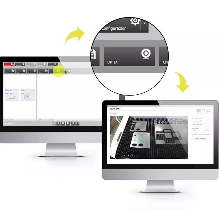 Acquisition software - OPTIA - Libellula S.r.l - nesting / process ...