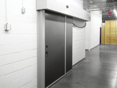 Sliding door - 3100 - TMI, LLC - stainless steel / steel / indoor