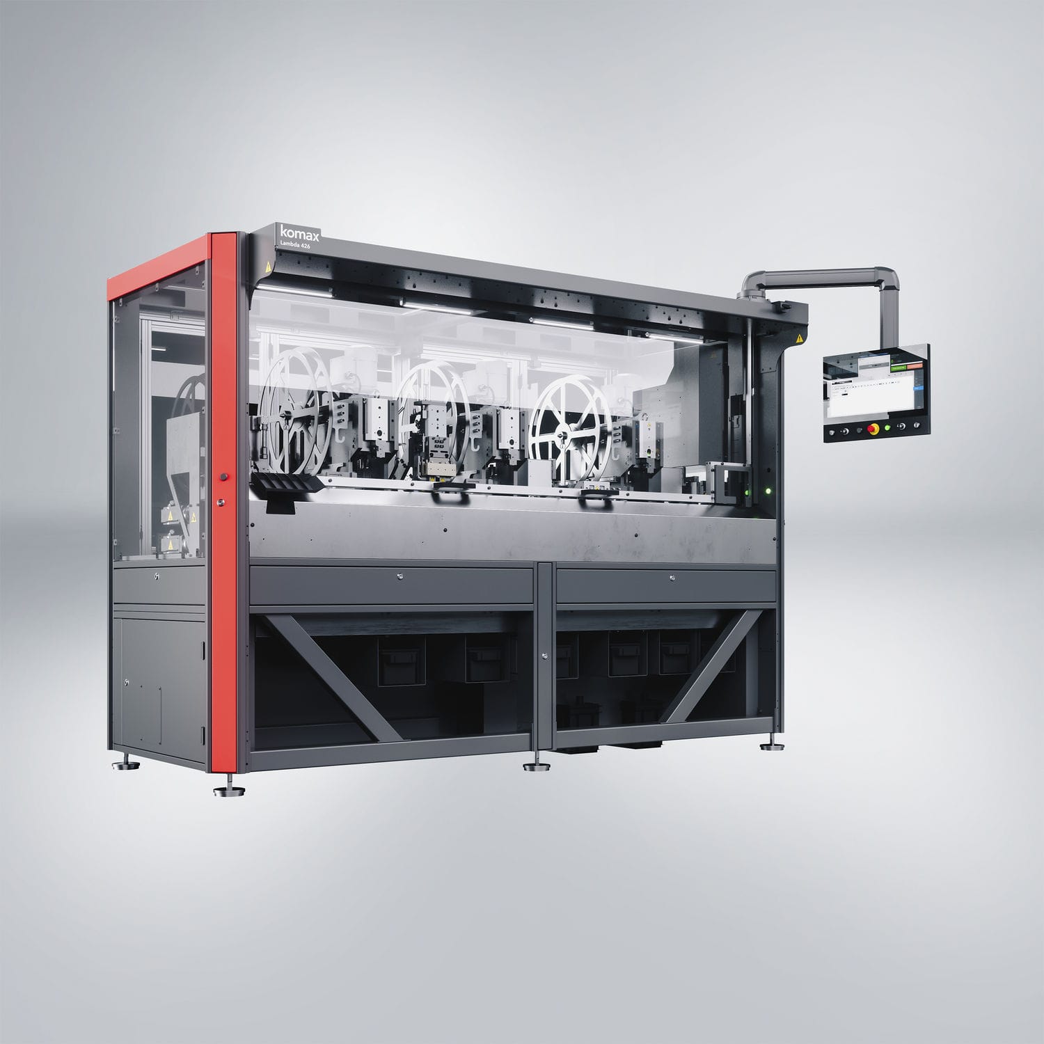 Automatic assembly station - Lambda 4 Series - Komax AG - for cable assembly / modular