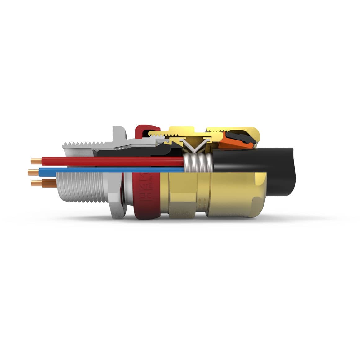 Explosion-proof cable gland - Jacob GmbH - nickel-plated brass ...