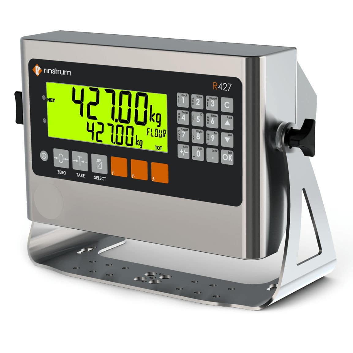 LCD display weight indicator - R400 Series - Rinstrum - panel-mount ...