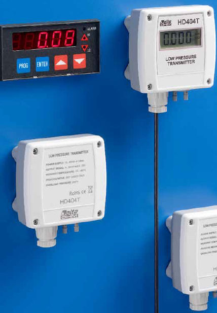 Differential pressure sensor - HD 404T - Delta OHM - silicon / analog ...