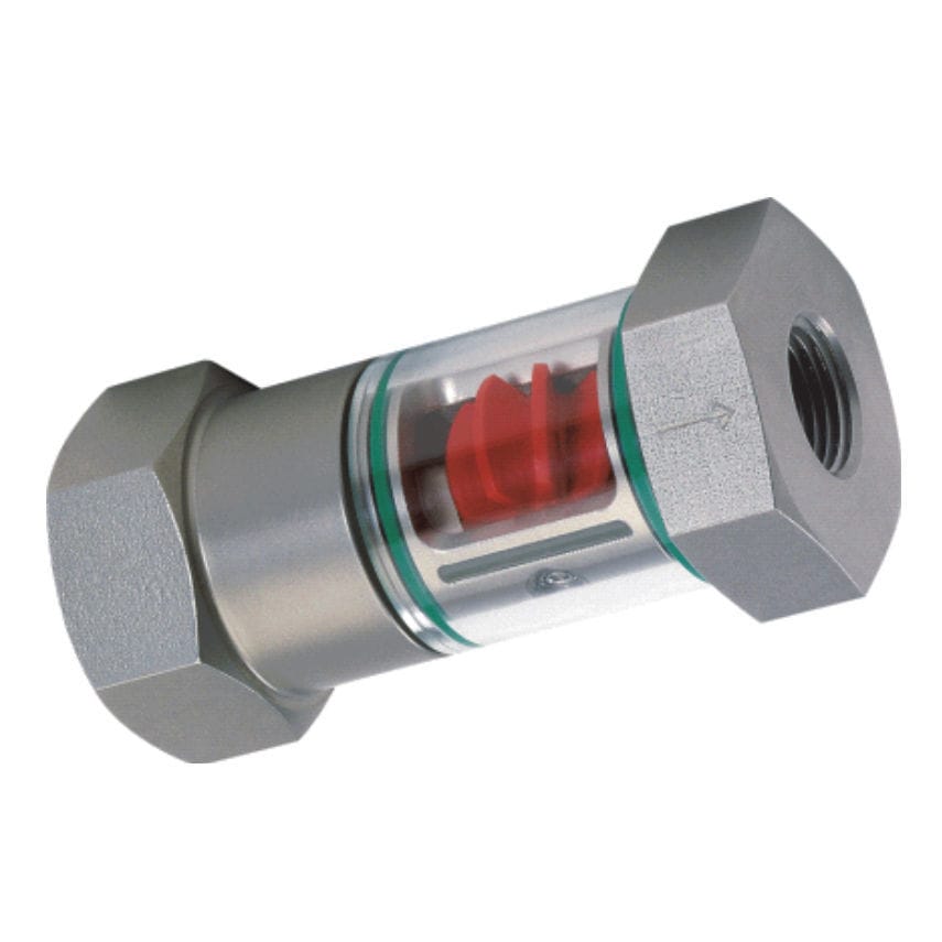 Flow indicator - WR1 series - VAL.CO srl - impeller / in-line / glass