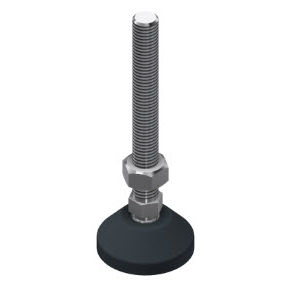 Machine foot - 21.1873/0 - Minitec - desk / stainless steel / leveling