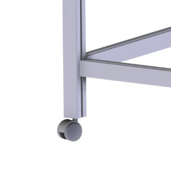 Swivel caster - 21.1105/0 - Minitec - threaded stud / with brake / for ...