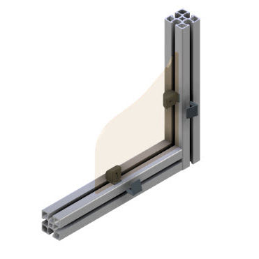 Profile panel-mounting block - 22.1240/0 - Minitec