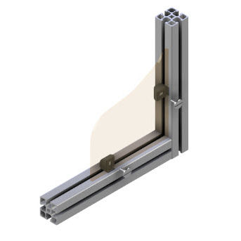 Profile panel-mounting block - 22.1260/0 - Minitec