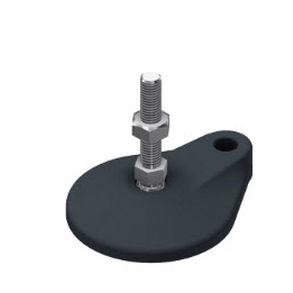 Machine foot - 21.2511/0 - Minitec - rubber / leveling / threaded