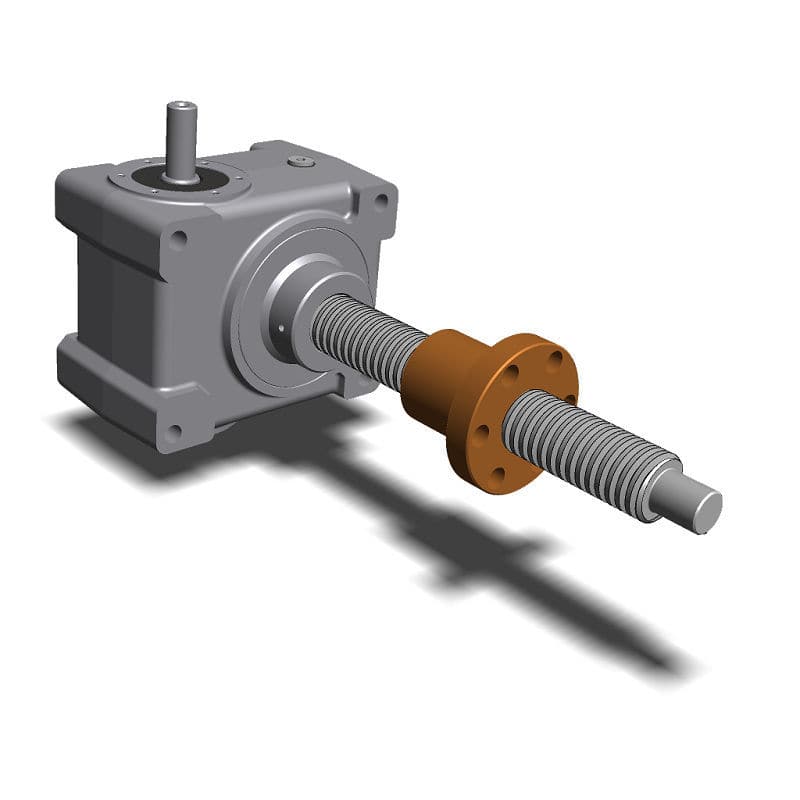 Rotating screw jack - HR100 series - MECVEL - cubic
