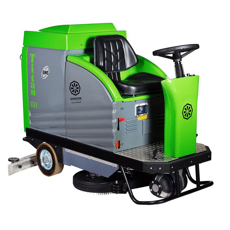 Ride-on scrubber-dryer - TITAN 151 series - IPC - battery-powered